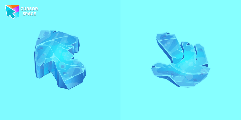 Custom Cursor Ice Texture For Chrome - Cursor Pack | Cursor Space